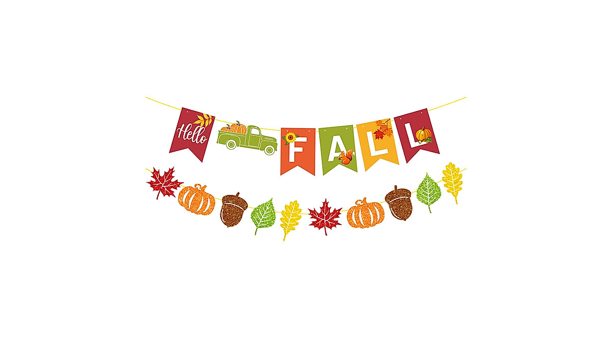 CAVLA Hello Fall Banner - Perfect for Autumn Decorations