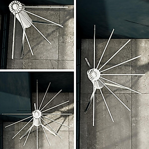 LQDMAER Tripod Clothes Drying Rack Portable, Collapsible Tripod Drying Rack Clothing with Retractable 16 Rods, Spinning Tripod Laundry Clothes Drying Rack, Tripod Clothes Dryer Rack - Weight 7.9lb