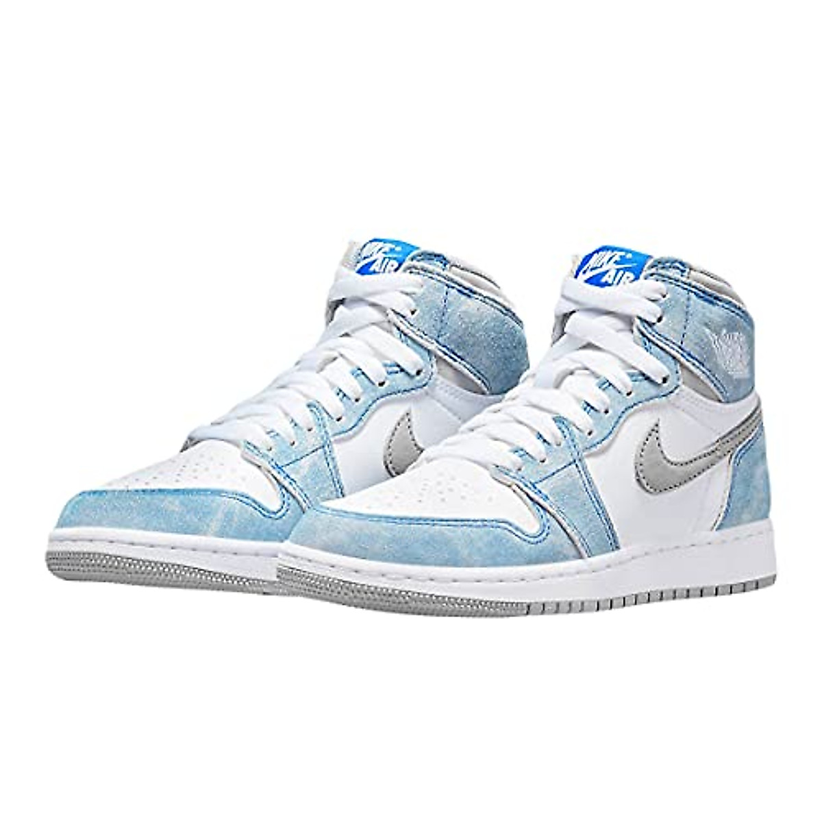Nike Unisex Air Jordan 1 Retro HI OG (GS) Sneakers, Kids, Hyper Royal/White Royal/Blanc, 7Y M US