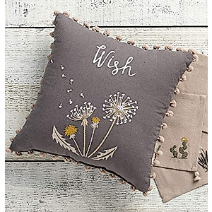 Primitives by Kathy Home Décor Pillow, 1 Count (Pack of 1), Gray