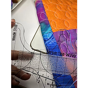 YICBOR 5pcs Wave Quilting Rulers and Templates Set