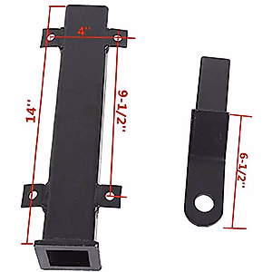 Lonwin Golf Cart Rear Seat Trailer Hitch with Receiver for Footrest-Club Car,EZGO,Yamaha