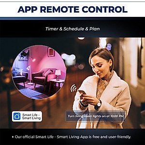 Lightinginside Smart Light Bulbs 100W Equivalent, 1350LM 11W WiFi Smart Bulb Compatible with Alexa/Google Assistant/Smart Life, A19 E26 RGBCW Color Changing, No Hub Required,2.4G WiFi, ETL Listed,4PCS