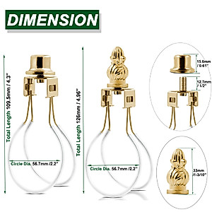 Lamp Shade Light Bulb Clip Adapter,Lamp Shade Holder with Cap Knob Finial and Silicone Levelers,Clip on Lampshade Adapter to Keep Lamp Shade in Place (Gold)