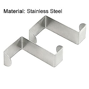 Vermon 2Pcs Multi-Use Potty and Utility Hook, Hooks for Hanging to Hang Over Toilet Tank Or Door, High Durability Space-Saving Metal Storage Hook, Punch Free Towel Clothes Storage Hooks 2pcs