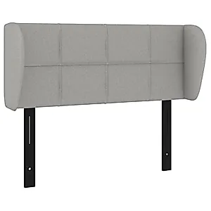 Headboard with Ears,Comfortable Headboard,College Headboard,Hotel Headboard,Bedroom Furniture,Modern Style,Soft Headboard,for Apartment,Bedroom,Study Room,Light Gray 40.6"x9.1"x30.7"/34.6" Fabric