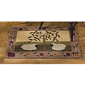 Park Designs Willow and Sheep Hooked Rug