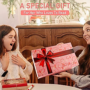 Book Lovers Gifts For Women, Teacher Appreciation Gifts, Christmas Gifts- Includes a Canvas Tote Bag, Personal Mug, Bookmark, Reading Notebook, Funny Socks and a Lovely Greeting Card (6 pieces) … …