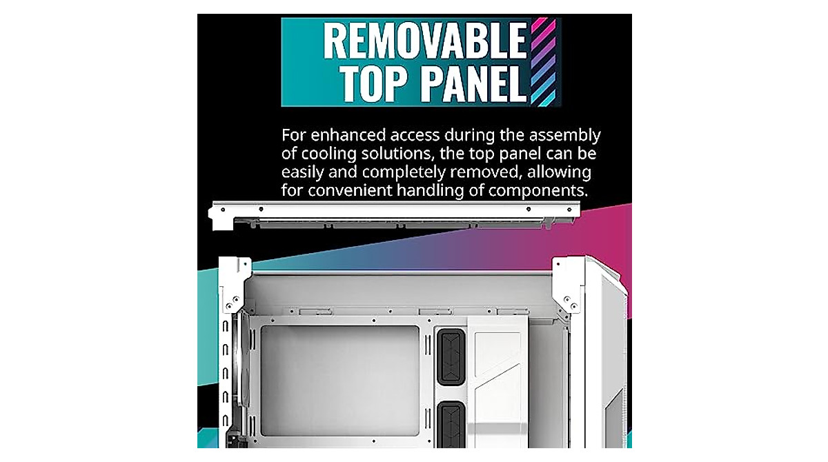 Cooler Master HAF 500 White High Airflow ATX Mid-Tower, Mesh Front ...