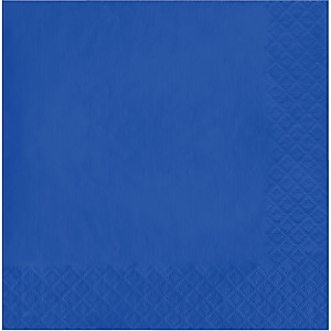 Creative Converting Touch of Color 3-Ply Paper Lunch Napkins, 50 Count, Cobalt