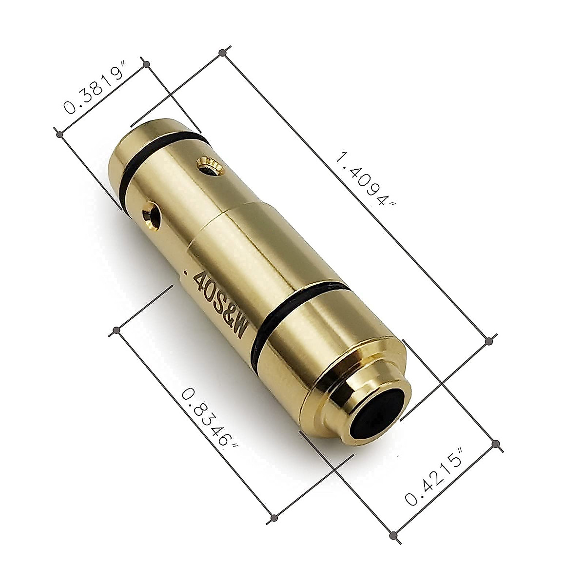 ARKSight Dry Fire Training Cartridge 380ACP and 40S&W Laser Training Cartridge Integrated Snap Cap, Red Laser Bullet