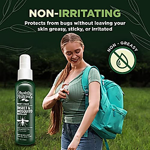 Medella Naturals Insect & Mosquito Repellent, DEET-Free All-Natural Formula, Kid and Pet Friendly, Made in the USA, 4 Ounce Spray Bottle
