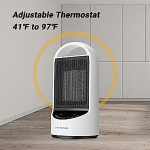 INKBIRDPLUS 1500W Portable WiFi Space Heater with 24 Hours Timer, 3 Modes, Overheating &Tip-Over Protection Support Alexa, for Bedroom, Office and Indoor Use