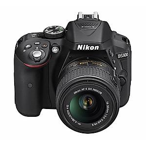 Nikon D5300 24.2 MP CMOS Digital SLR Camera with 18-55mm f/3.5-5.6G ED VR II Auto Focus-S DX NIKKOR Zoom Lens - International Version (No Warranty)