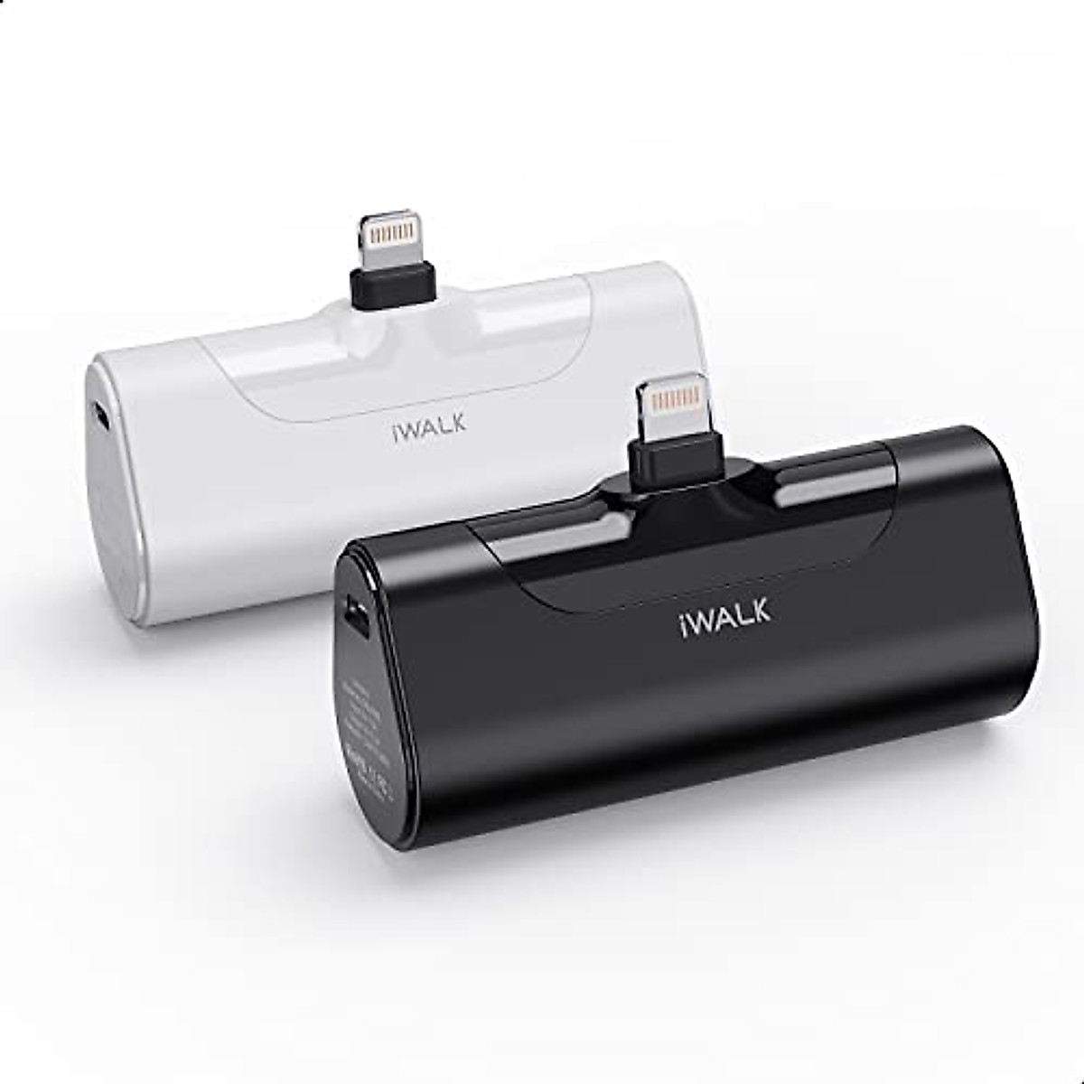 iWALK LinkPod 4 Portable Charger Power Bank 4500mAh 【2 Pack】 Small and Cute Battery Pack Compatible with iPhone 14/14Plus/13/13 Pro/13 Pro Max /12/12 Pro/12 Pro Max/11 Pro/XR/X/8/6s，Airpods and More