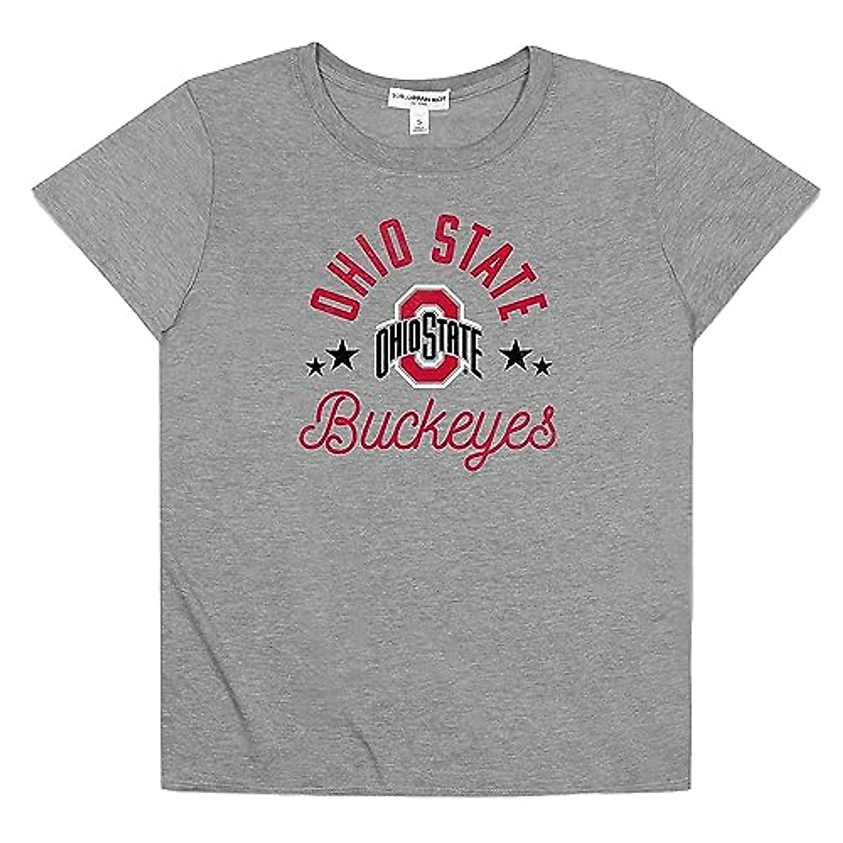Suburban Riot The Ohio State University Official Buckeyes Loose Women's Tri-Blend Short Sleeve T-Shirt, Athletic Heather (Medium)