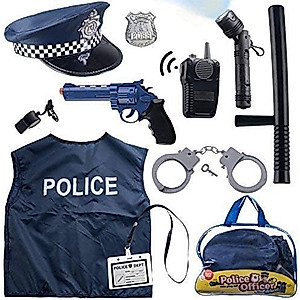 Born Toys Police Costume For Kids & Police Toys For Kids Ages 3-7