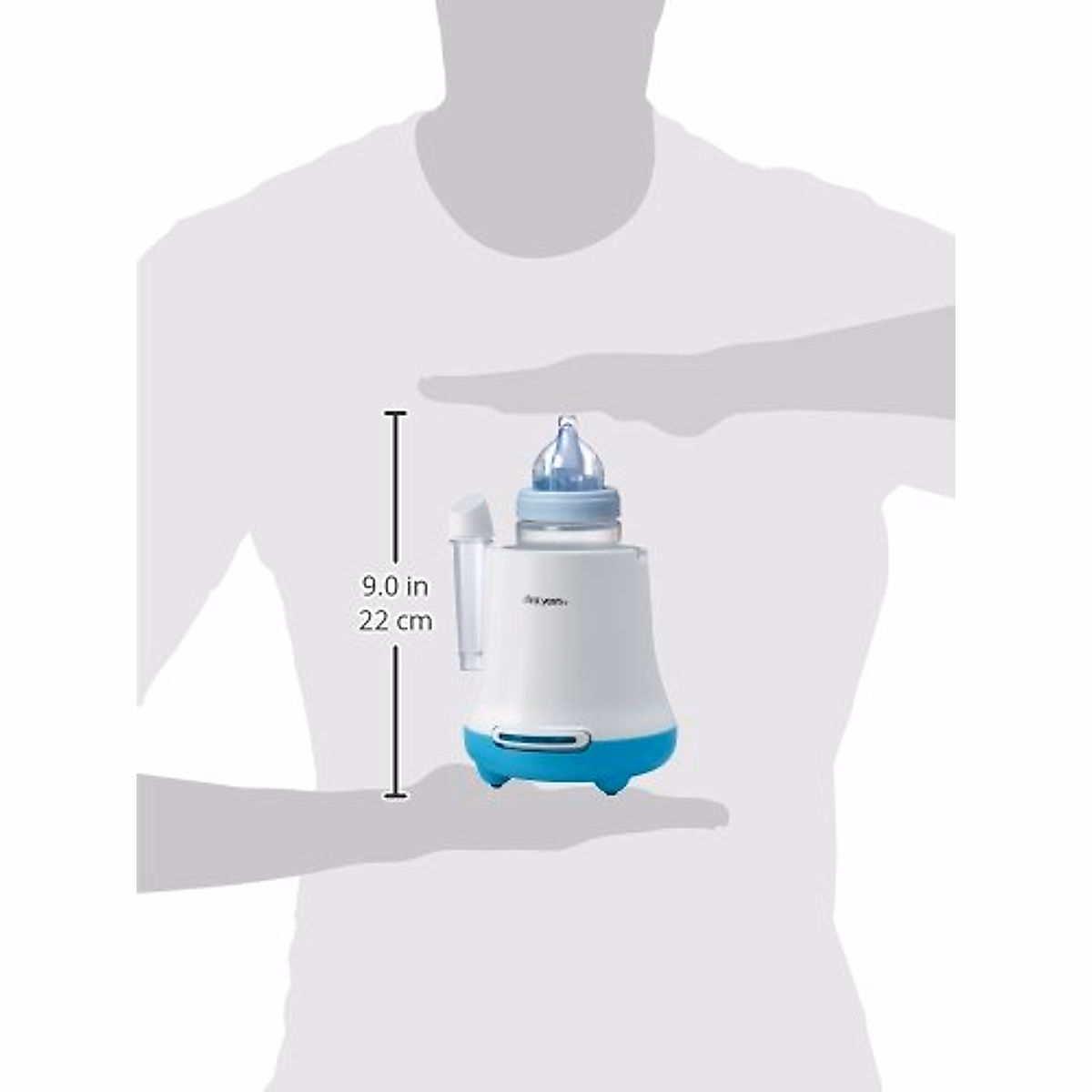 The First Years Baby Bottle Warmer and Sterilizer - Pacifier and Bottle Nipple Sanitizer - Feeding Baby Essentials for Formula or Breast Milk - Holds Multiple Sizes