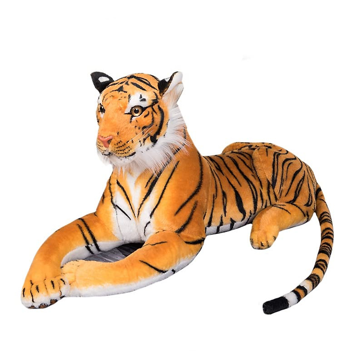 HCSXMY Realistic Soft Stuffed Animals Plush Toy Tiger for Kids Gifts (Tail Measurement Not Included) (17.5inch/45cm)