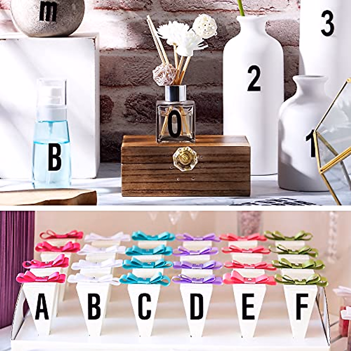 8 Sheets Self Adhesive Vinyl Letters Numbers Kit, Mailbox Numbers Sticker for Mailbox, Signs, Window, Door, Cars, Trucks, Home, Business(2 Inch,Black)