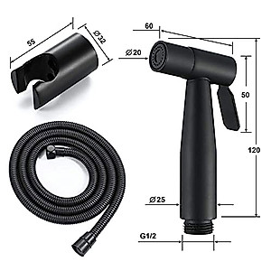 JIYTG Bidet Toilet Spray Kit Toilet Spray Gun Bidet Sprayer Set Stainless Steel Women's Wash Faucet Set