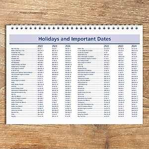 2022 Wall & Desk Calendar by AT-A-GLANCE, 11" x 8", Small, Monthly, Wirebound, QuickNotes, Daily Blocks 1-1/4” x 1-1/4” (PM5028)
