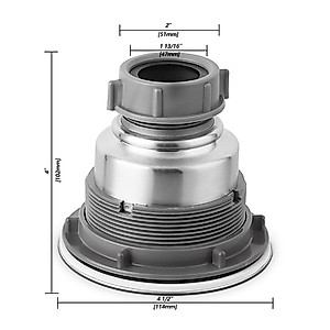 Serene Valley 3-1/2-inch Kitchen Sink Strainer Assembly, 304 Premium Stainless Steel Construction with Removable Deep Waste Basket and Sealing Lid