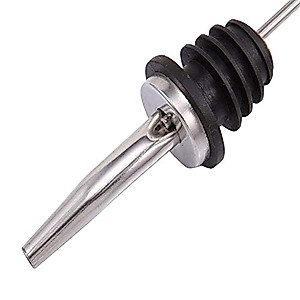 2 Pcs Oil Spout Liquor Pourers Bottle Spout Speed Pourer Olive Oil and Vinegar Stopper Spout for About 3/4" Bottle Mouth, with Dust Caps