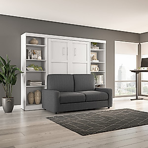 Bestar Pur Murphy, Space-Saving Wall Bed for Multipurpose Rooms, FULL, White