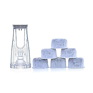 K&J Replacement Keurig Starter Kit for K200, K250, K35, and K-compact Brewers- Includes Rear Reservoir Filter Holder And 6-pack of Keurig 2.0 Compatible Water Filters