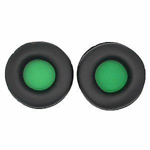 2Pcs Replacement Ear Pads Cushion for Skullcandy Hesh Hehs2.0 Hesh 2 Headphones (Black&Green)