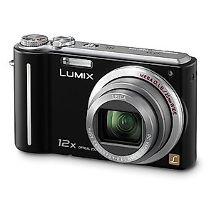 Panasonic Lumix DMC-ZS1 10MP Digital Camera with 12x Wide Angle MEGA Optical Image Stabilized Zoom and 2.7 inch LCD (Black)