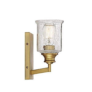 Savoy House 9-1972-1-322 Hampton Warm Brass 1 Light Bath (5" W x 10" H)