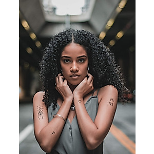 Temporary Tattoo Set By Tatsy, The Simple Set, For Women and Men, Original, Unique Design, Cover Up, Modern, Hipster, Minimalistic Tiny, Urban, Writing, Stars, Anchor, Heart, Hands, Waterproof Tattoos