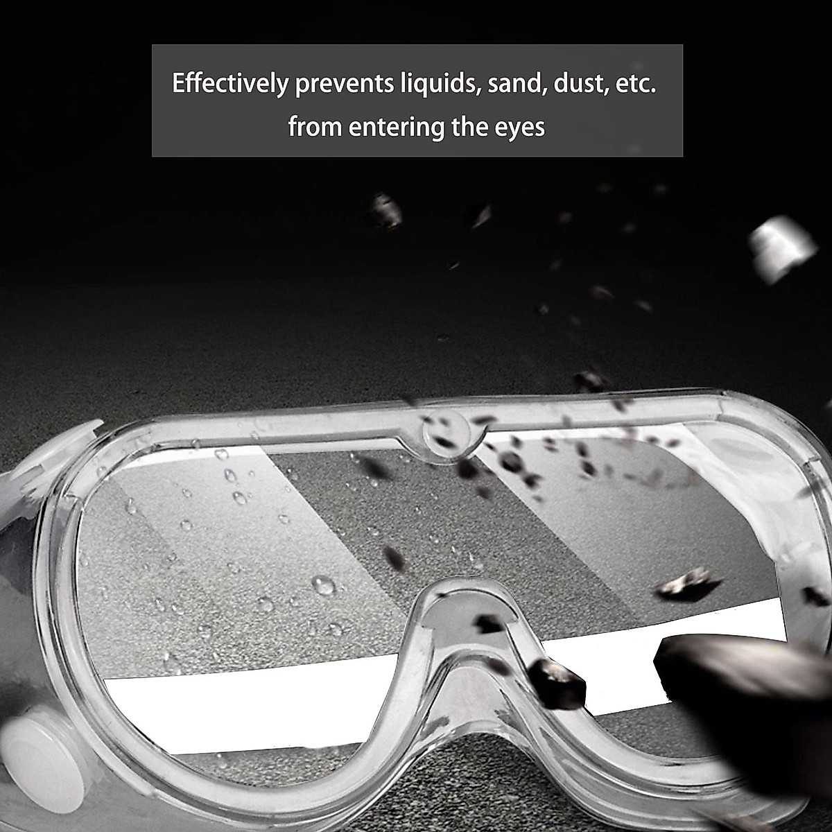 ABUDDER Kid Safety Goggles, Boys Girls Protective Goggles Crystal Clear Eye Protection 3 Pieces