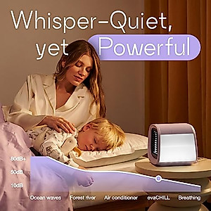 Evapolar evaCHILL Portable Air Conditioners/Mini AC Unit/Small Personal Evaporative Air Cooler and Humidifier Fan for Bedroom, Office, Car, Camping/EV-500 / Lavender