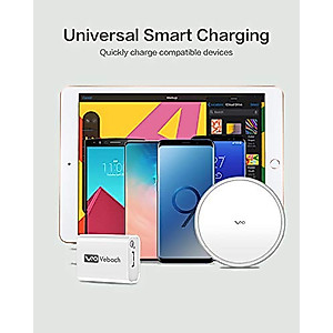 Vebach USB Wall Charger Single Port, UL Certified Quick Charge 3.0 18W AC Power Charging Adapter Plug Compatible with Galaxy S10/S9/S8/Note 8/7, LG G6/G4/V30, HTC 10, Nexus 9, iPhone, iPad and More