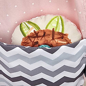 DEMDACO Mommy & Me Vibrant Colorful 9.5 x 52 Inch Soft Polyester Fabric Tactile Textured Whimsical Activity Fashion Scarf (Pretty Pink)