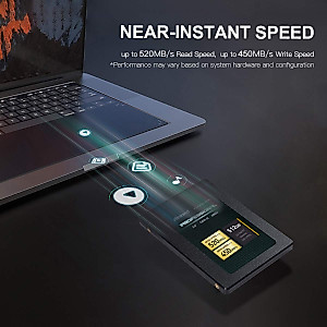 INLAND Professional 512GB SSD 3D TLC NAND SATA III 6Gb/s 2.5" 7mm Internal Solid State Drive (512GB)