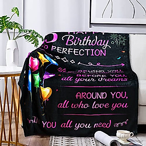 BRITHHAHA 45th Birthday Gifts for Women Funny 1977 Blanket for 45 Year Old Woman 45th Birthday Throw Ideas 45 Birthday Decorations for Women Her Him Wife Sister Mom Friends Grandmother 60"x50"