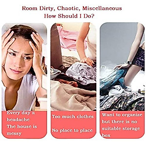 Wardrobe Cloth Closet for Bedroom, Freestanding Hanging Rod Portable Freestanding Closet Storage Organizer Shelf Storage Cabinet for Extra Storage,125 x 45 x 175 cm FANJIANI