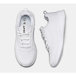 K KIP WOK Walking Shoes Women Fashion Rainbow Sneakers Tennis Shoes Lightweight Travel Artistic Leopard (White2,7B(M) US)