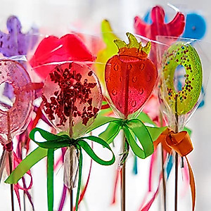 400 PCS Treat Cello Bags and Ties 3x4 for Lollipop Plastic Cellophane Treat Bag Packing Bakery Candies Lollipop Packaging