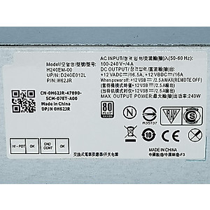 ANPBAORE 240W Power Supply for Dell Optiplex 3040 3046 3250 3650 3656 5040 7040(SFF) H240EM-00 B240NM-00 AC240EM-00 L240AM-00 HU240AM-00,P/N: THRJK 4GTN5 4R1KT D7GX8 H62JR 3RK5T 6WX7D 0M1C3 J1J7