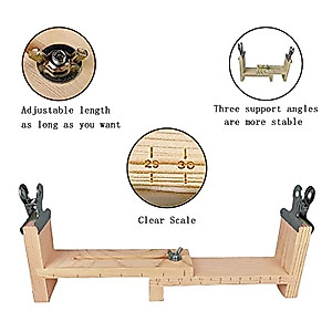 BMIROAMDFE Bracelet Jig Maker Kit Adjustable Wristband Braiding Wooden for Jewelry Making