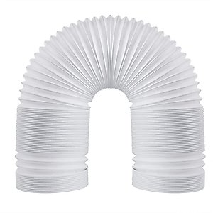 FUBININA Portable Air Conditioner Hose, AC Hose with 5.9" Diameter, Anti-Clockwise Thread Length up to 80" AC Exhaust Hose for Portable AC Vent Replacement Tube Compatible with LG Air Conditioner Part