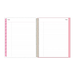 Blue Sky 2023 Weekly and Monthly Planner, January - December, 8.5" x 11", Frosted Cover, Wirebound, Mimi Pink (137264-23)