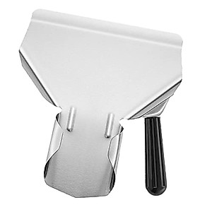 ULTECHNOVO 1pc Packing Shovel Chips Stainless Steel Funnel Stainless Steel Scoop Stainless Steel Kitchen Scoop Stainless Steel Popcorn Scoop Stainless Steel Flour Shovel Commercial