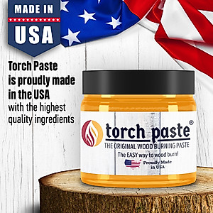 Torch Paste - The Original Wood Burning Paste Since 2020 | Lab Tested & ASTM D-4236 Certified | Non Toxic | Use on Wood, Card Stock, Canvas, Denim & More | Easy Application