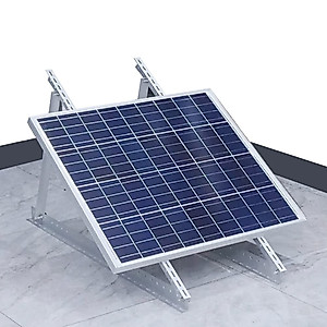 SUNMAK 41inch Adjustable Solar Panel Mount Brackets 0-90° Adjustable Solar Panel Tilt Mount Brackets for Solar Panels Installed on Any Flat Surface for RV, Roof, Boat, Any Off-Grid Systems